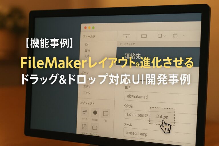 【機能事例】FileMakerレイアウトを進化させるドラッグ＆ドロップ対応UI開発事例