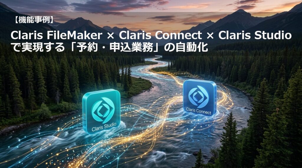【機能事例】Claris FileMaker × Claris Connect × Claris Studio で実現する「予約・申込業務」の自動化